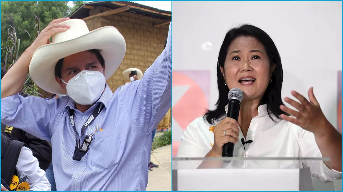Pedro Castillo Keiko Fujimori Elecciones Peru Talcual